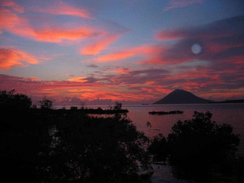 Sunset over Manado Bay